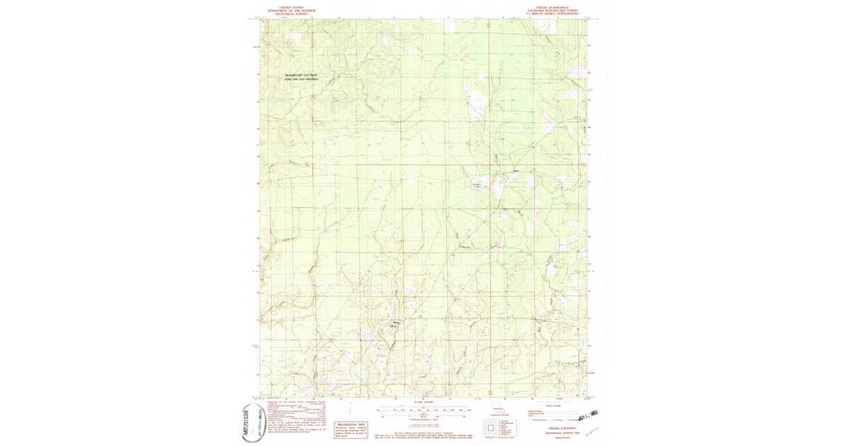 1980s Maps of Beauregard Parish, LA | Pastmaps