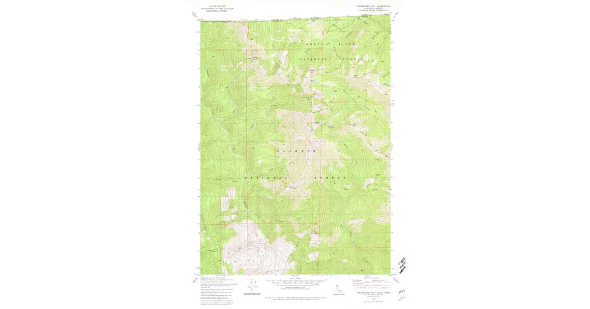 1980s Maps of Josephine County, OR | Pastmaps