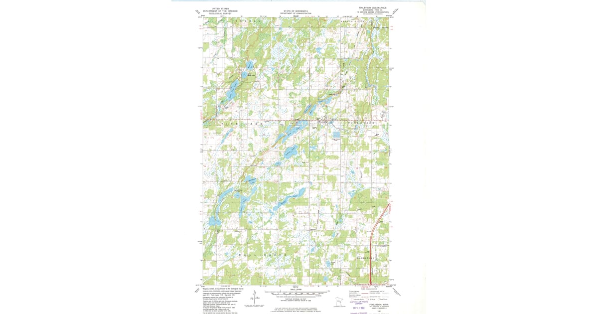 1981 Map of Finlayson, MN — High-Res | Pastmaps