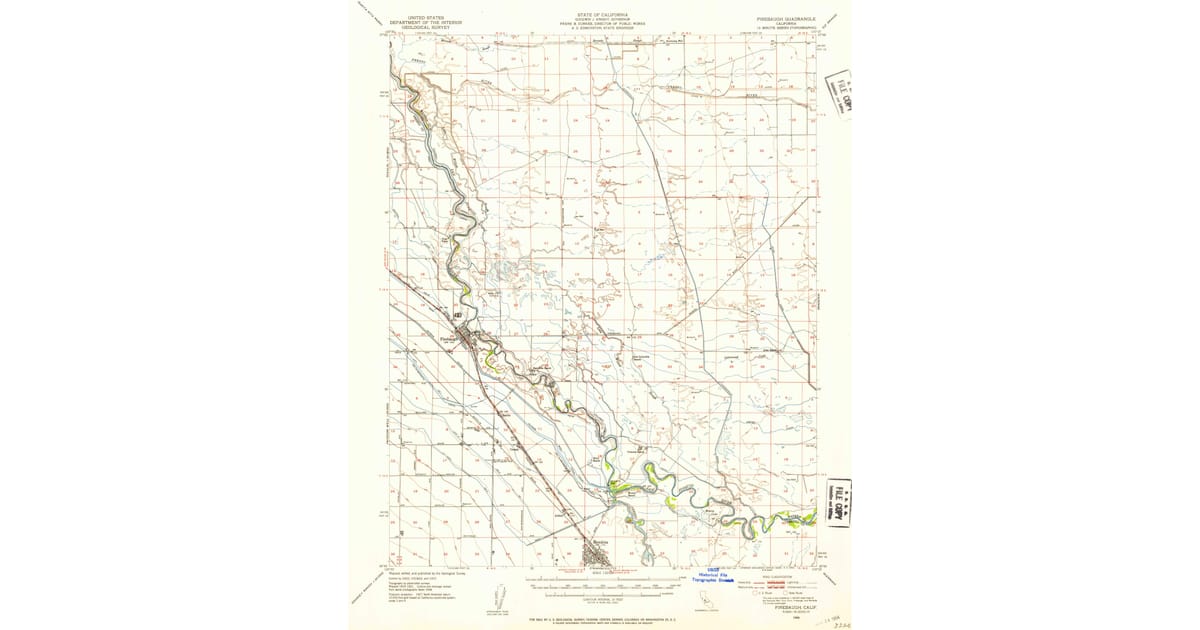 1946 Map of Firebaugh, CA — High-Res | Pastmaps