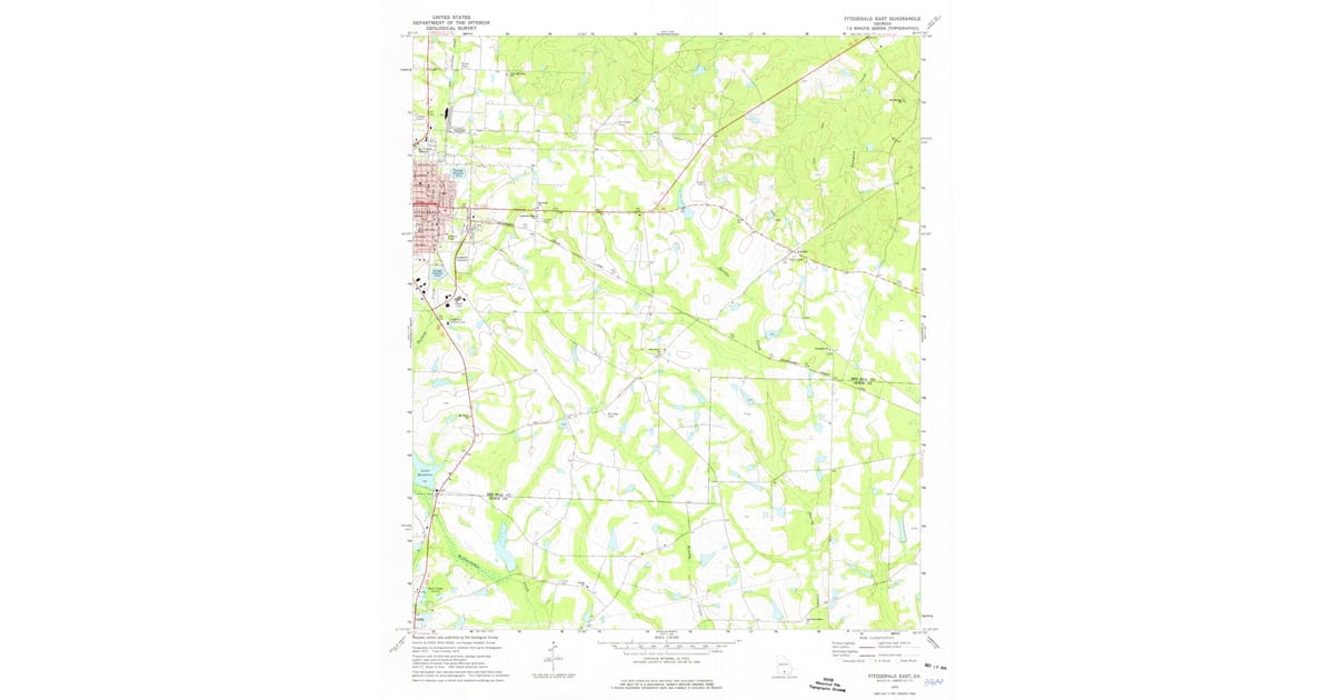 1970s Maps of Ocilla, GA | Pastmaps
