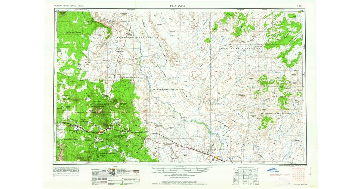 1962 Map of Flagstaff, AZ — High-Res | Pastmaps