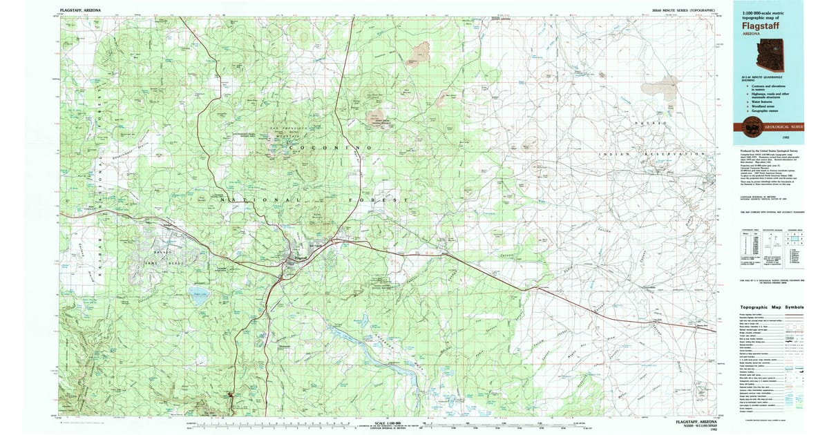 1980s Maps of Flagstaff, AZ | Pastmaps