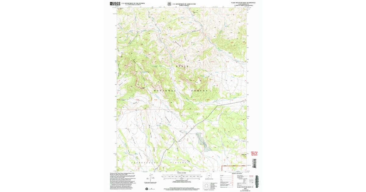 2002 Map of Flake Mountain West, Garfield County, UT — High-Res | Pastmaps
