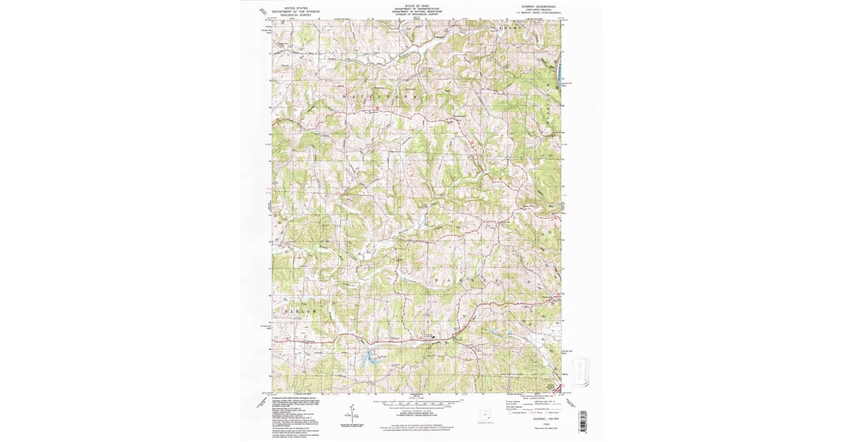 1994 Map of Fleming, Washington County, OH — High-Res | Pastmaps