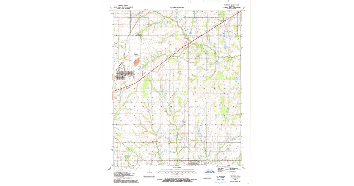 1990s Maps of Comanche County, OK | Pastmaps