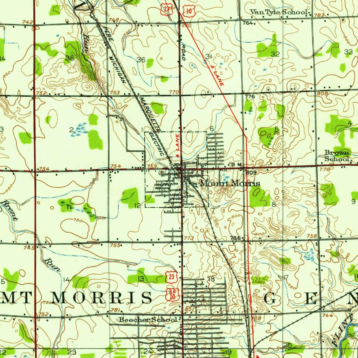 Map Of Genesee County Michigan