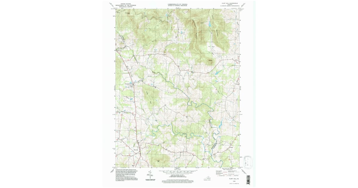 1994 Map of Flint Hill, VA — High-Res | Pastmaps