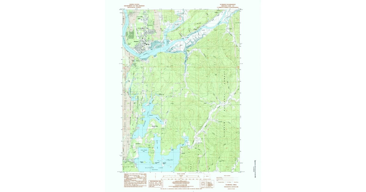 1984 Map of Florence, OR — High-Res | Pastmaps