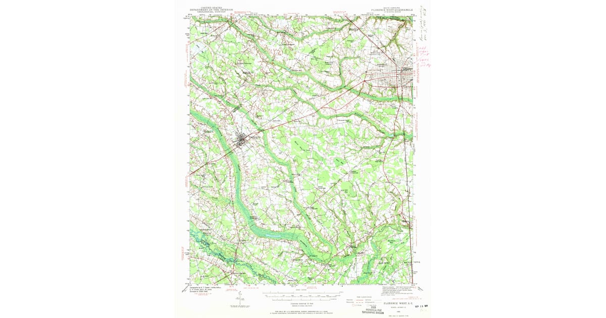 Old Maps of Elim, SC for Academic Research | Pastmaps