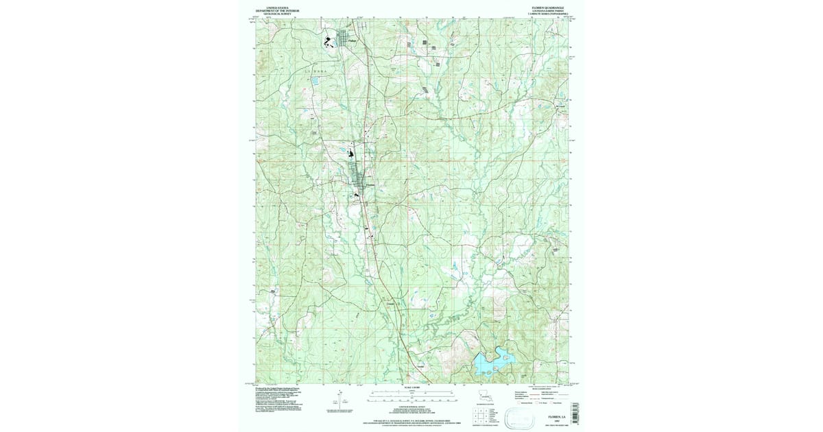 1990s Maps of Gandy, LA | Pastmaps
