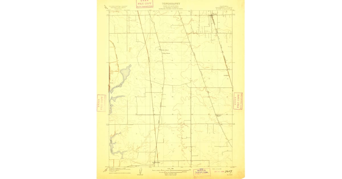 1909 Map of Florin, CA — High-Res | Pastmaps
