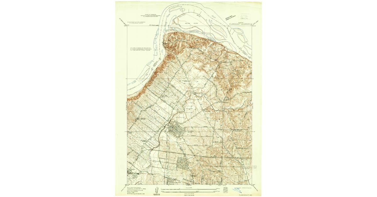 1935 Map of Florissant, MO — High-Res | Pastmaps