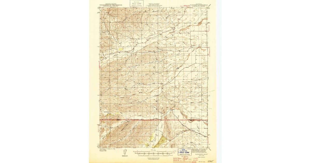 1944 Map of Flournoy, CA — High-Res | Pastmaps
