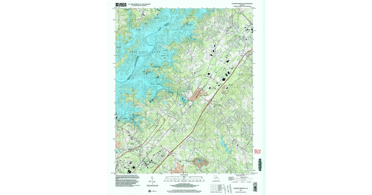 1990s Maps of Oscarville, GA | Pastmaps