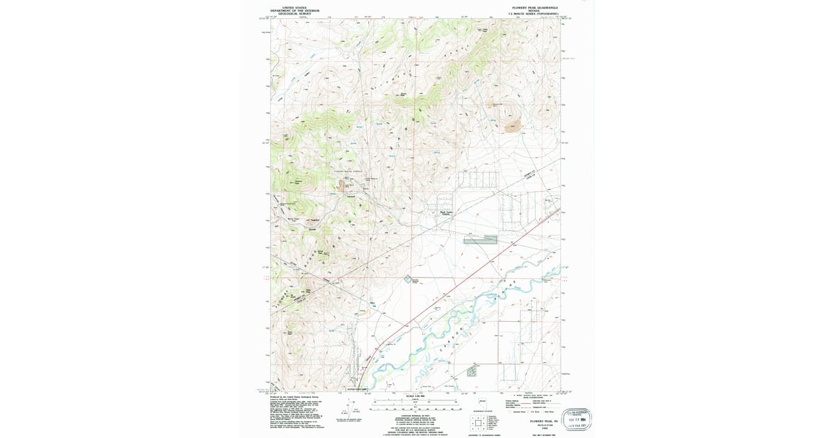 1990s Maps of Red Square, Storey County | Pastmaps
