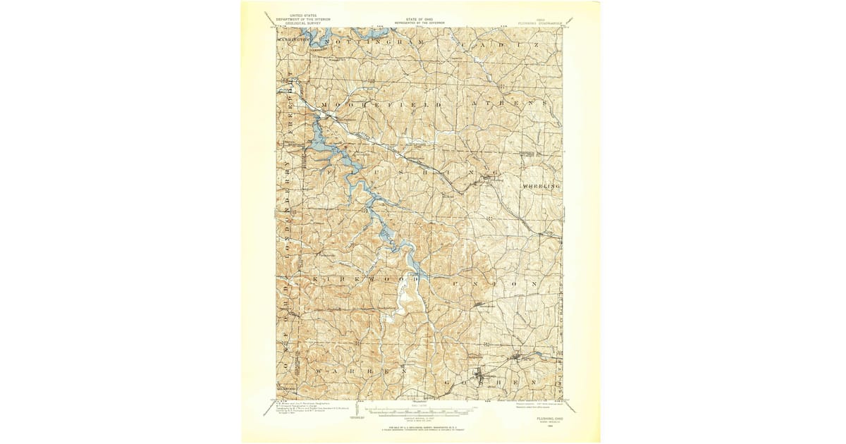 Old Maps of Hidden Ledges Cottage Area, OH for Academic Research | Pastmaps