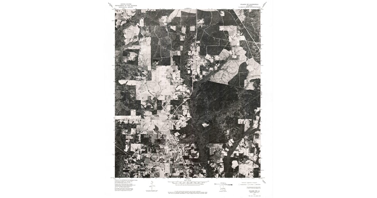 1970s Maps of Folsom, LA | Pastmaps