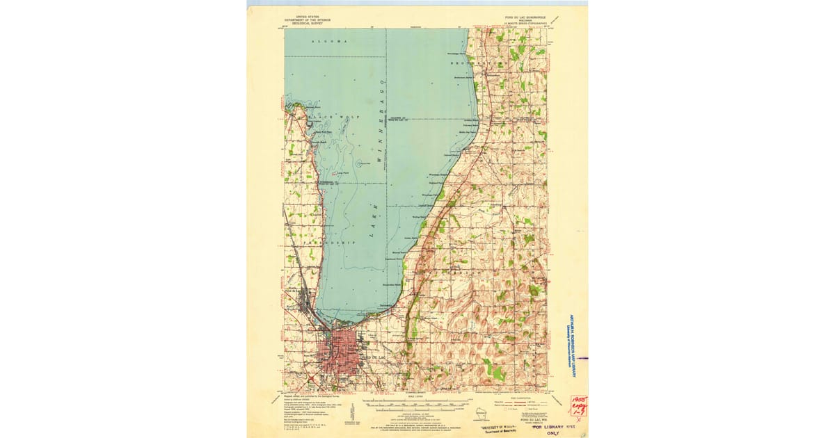 1950s Maps of Black Wolf, WI | Pastmaps