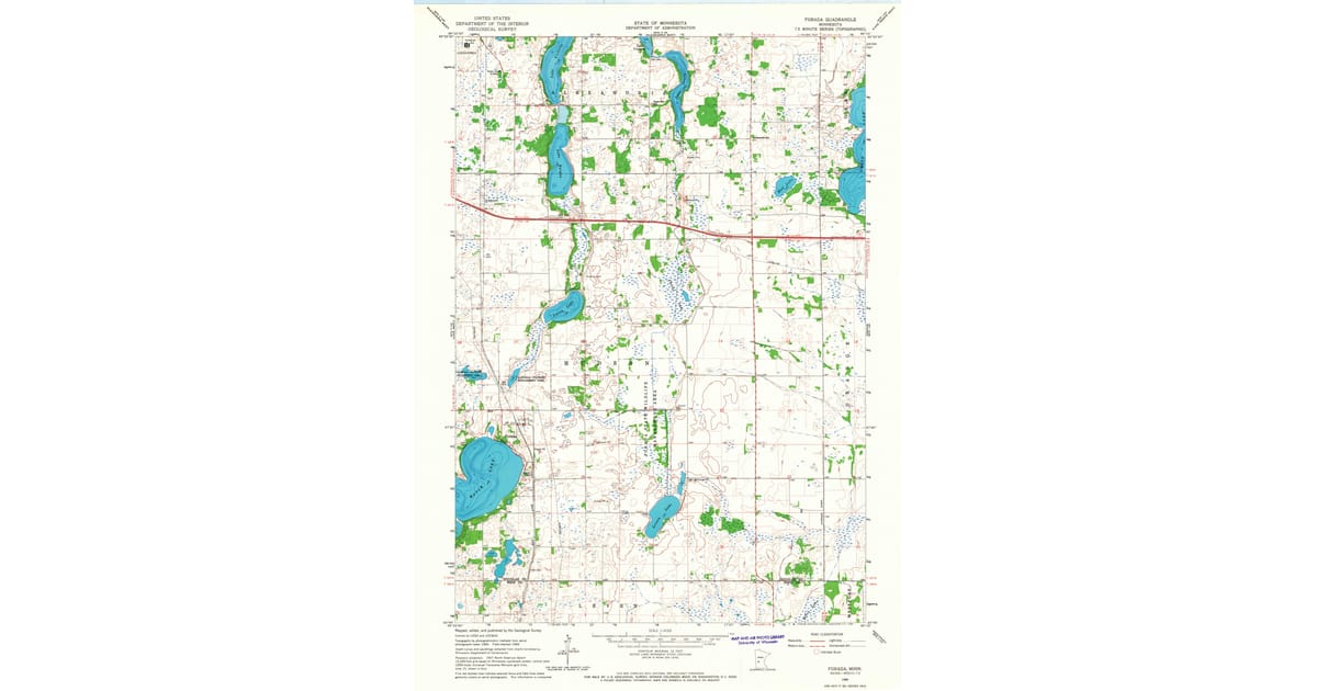 1966 Map of Forada, MN — High-Res | Pastmaps