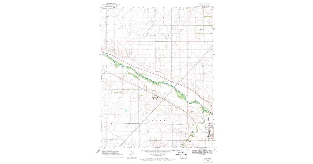 1969 Map of Ford, KS — High-Res | Pastmaps
