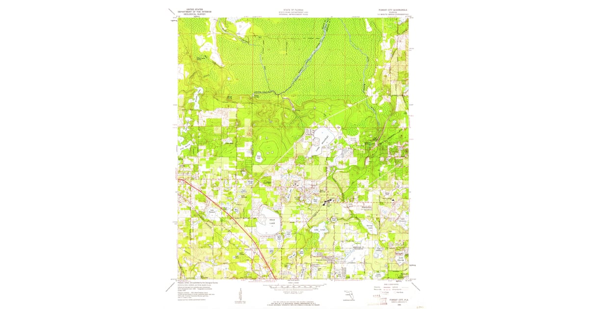 1959 Map of Forest City, FL — High-Res | Pastmaps