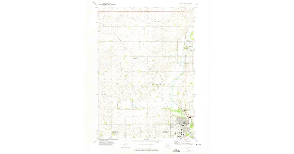1970s Maps of Forest City, IA | Pastmaps