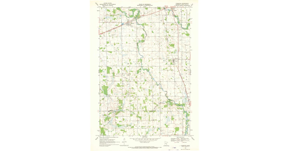 1968 Map of Foreston, MN — High-Res | Pastmaps