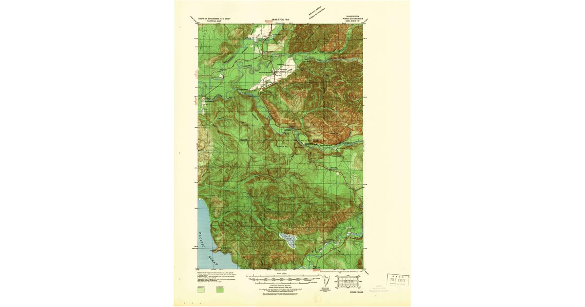 1939 Map of Forks, WA — High-Res | Pastmaps