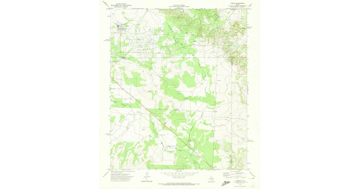 1970s Maps of Sterling County, TX | Pastmaps
