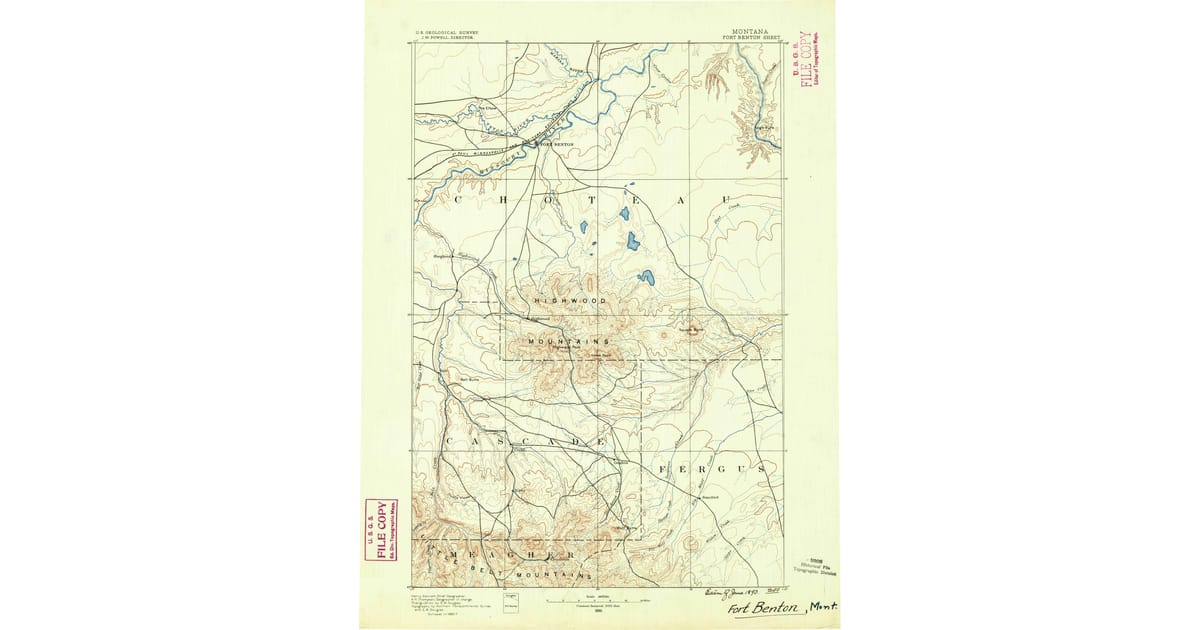 Old Maps of Fort Benton, MT | Pastmaps