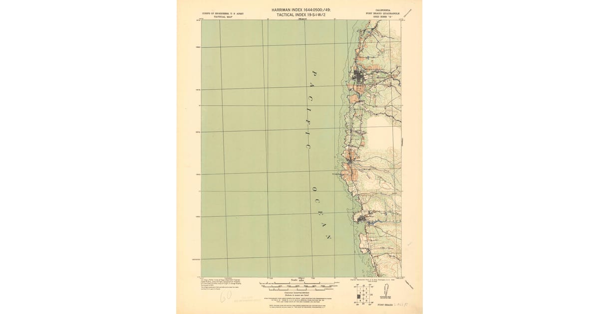 Old Maps of Fort Bragg, CA | Pastmaps