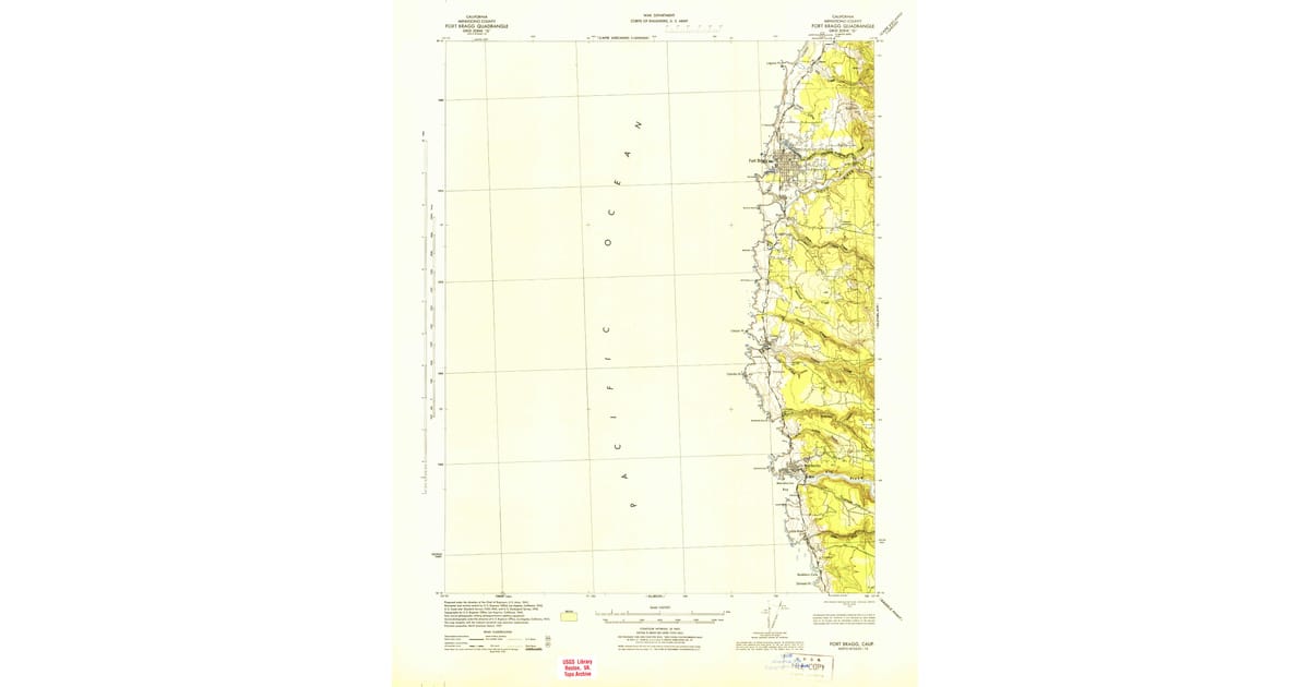 1940s Maps of Fort Bragg, CA | Pastmaps