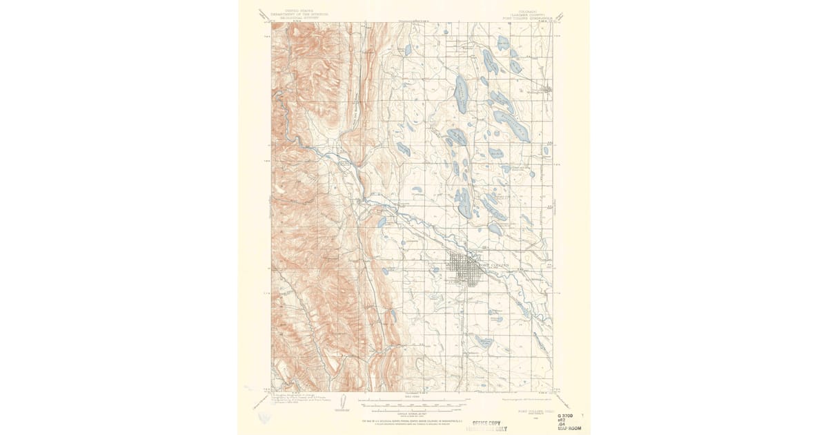 Old Historical Maps of Harmony Crossing, Fort Collins | Pastmaps