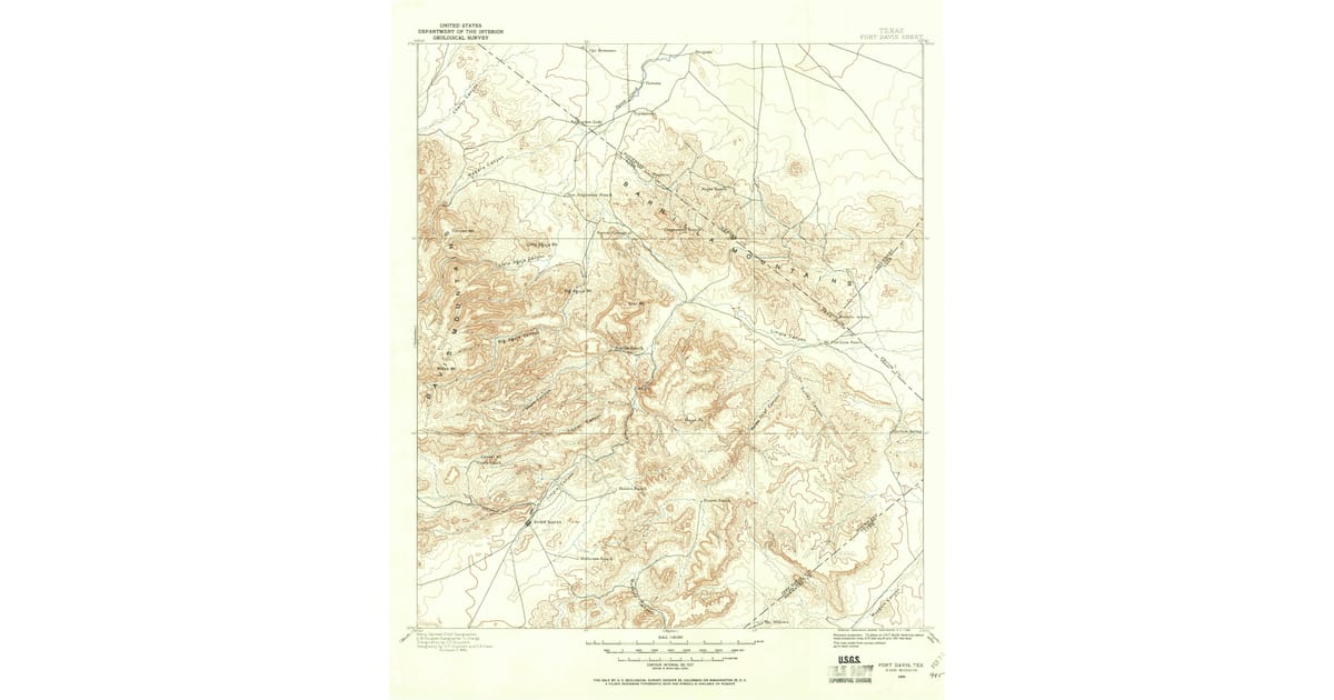 Old Maps of Balmorhea, TX for Hiking & Exploration | Pastmaps