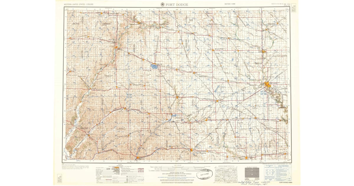 1957 Map of Fort Dodge, IA — High-Res | Pastmaps
