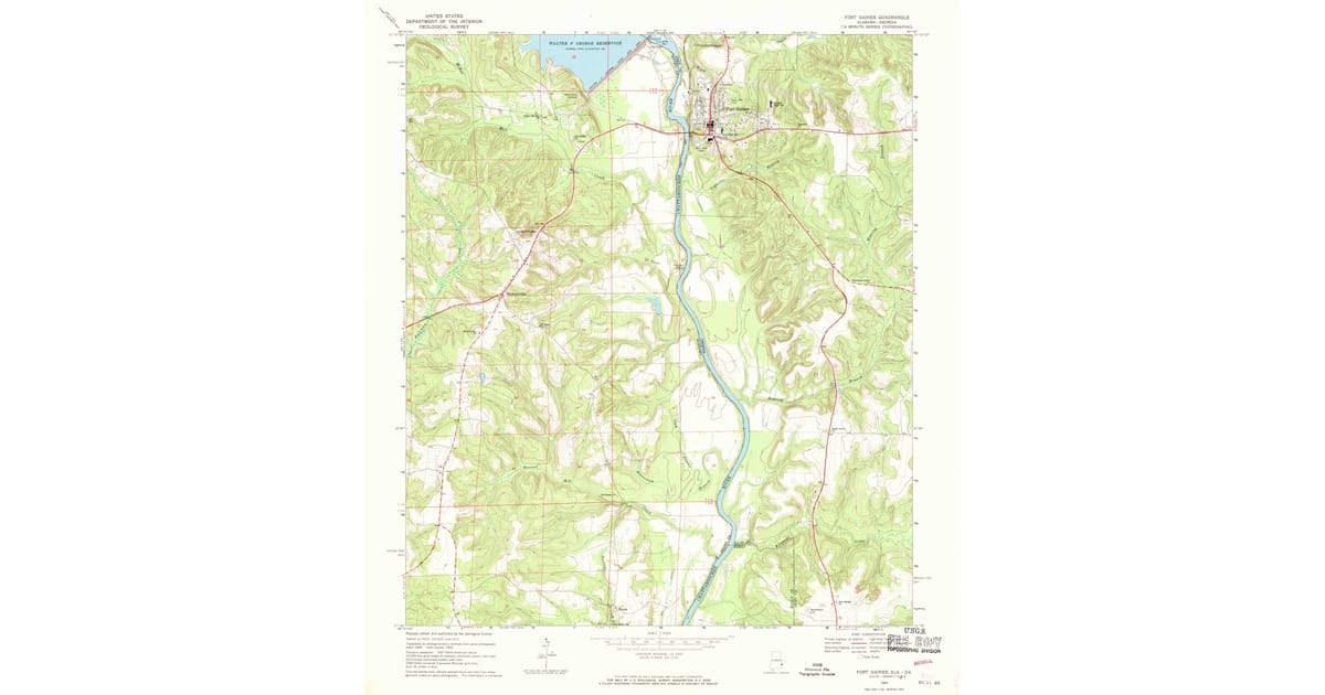 1960s Maps of Early County, GA | Pastmaps
