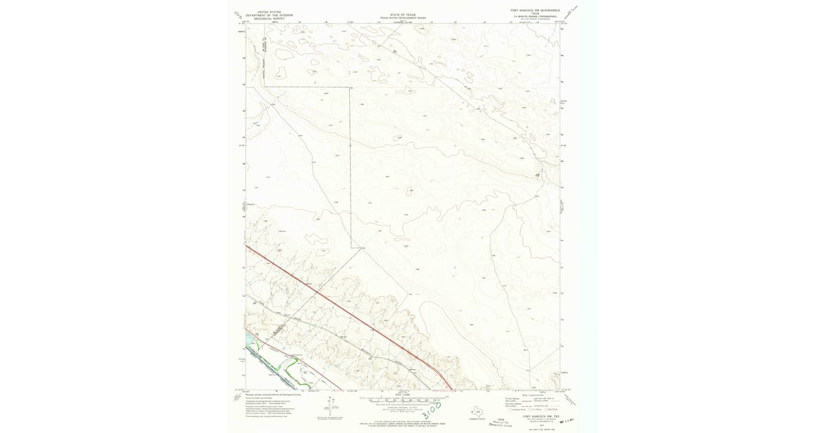 1972 Map of Fort Hancock NW, Hudspeth County, TX — High-Res | Pastmaps