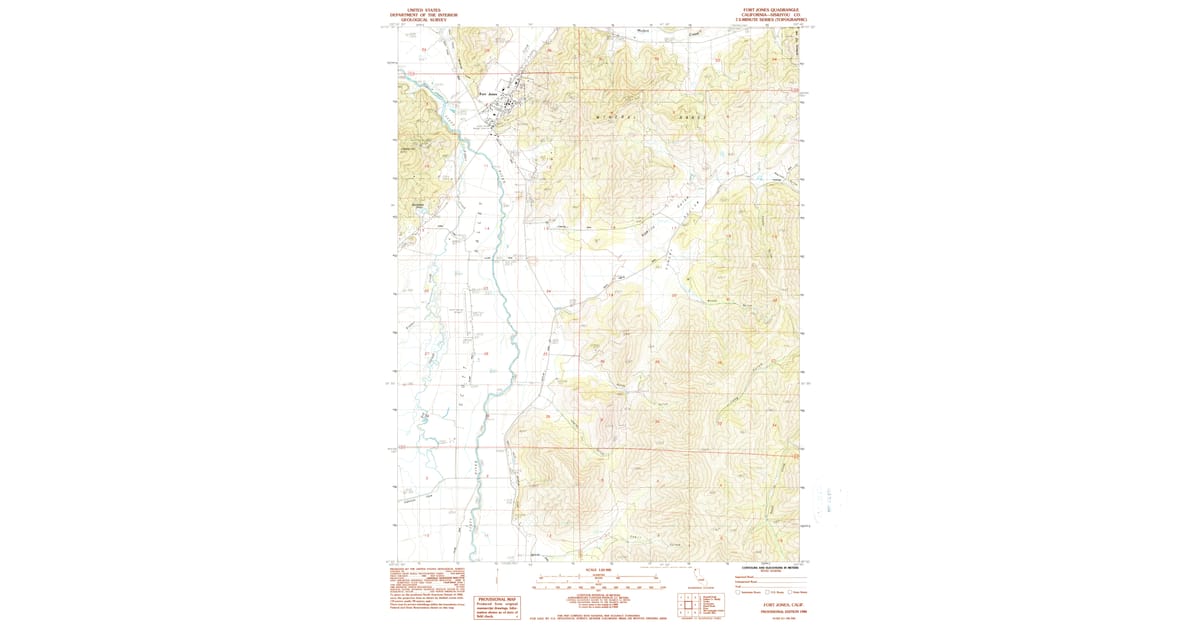 1984 Map of Fort Jones, CA — High-Res | Pastmaps