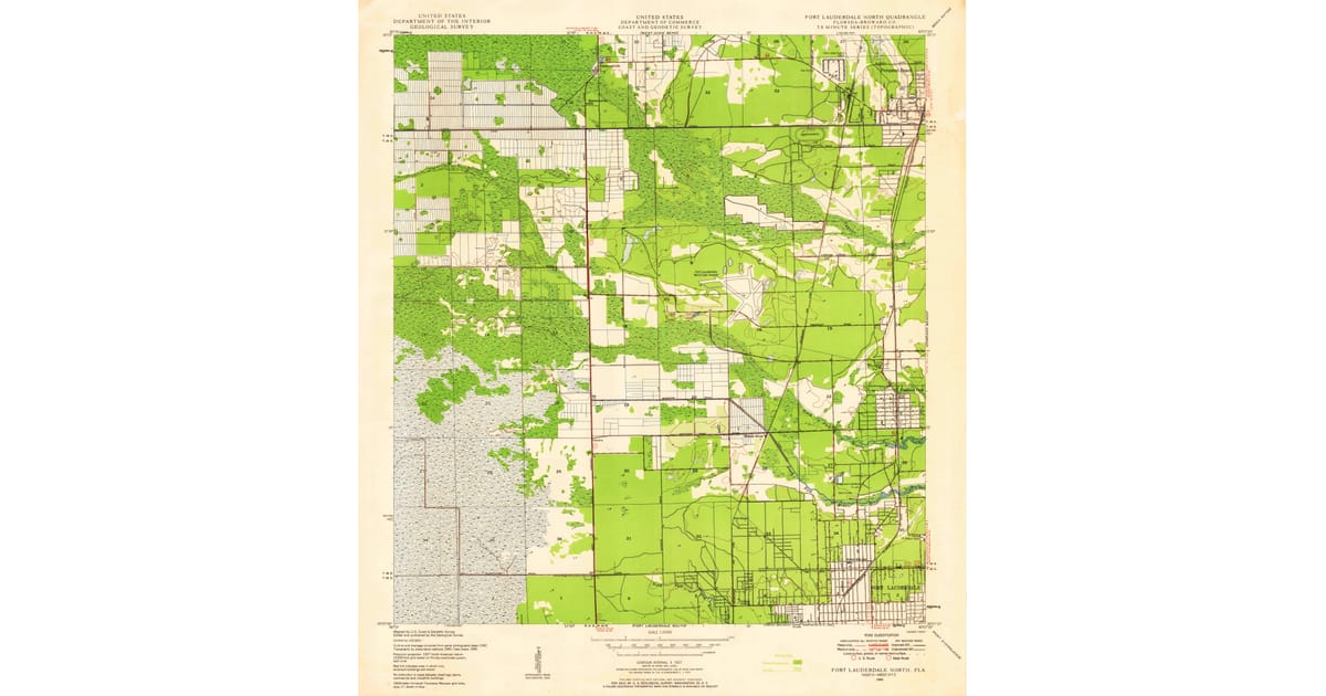 1940s Maps of Lauderhill, Broward County | Pastmaps