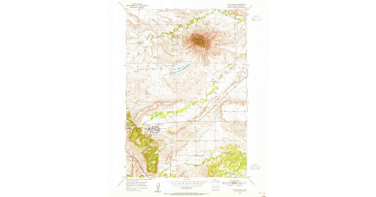 1953 Map of Fort Meade, Meade County, SD — High-Res | Pastmaps