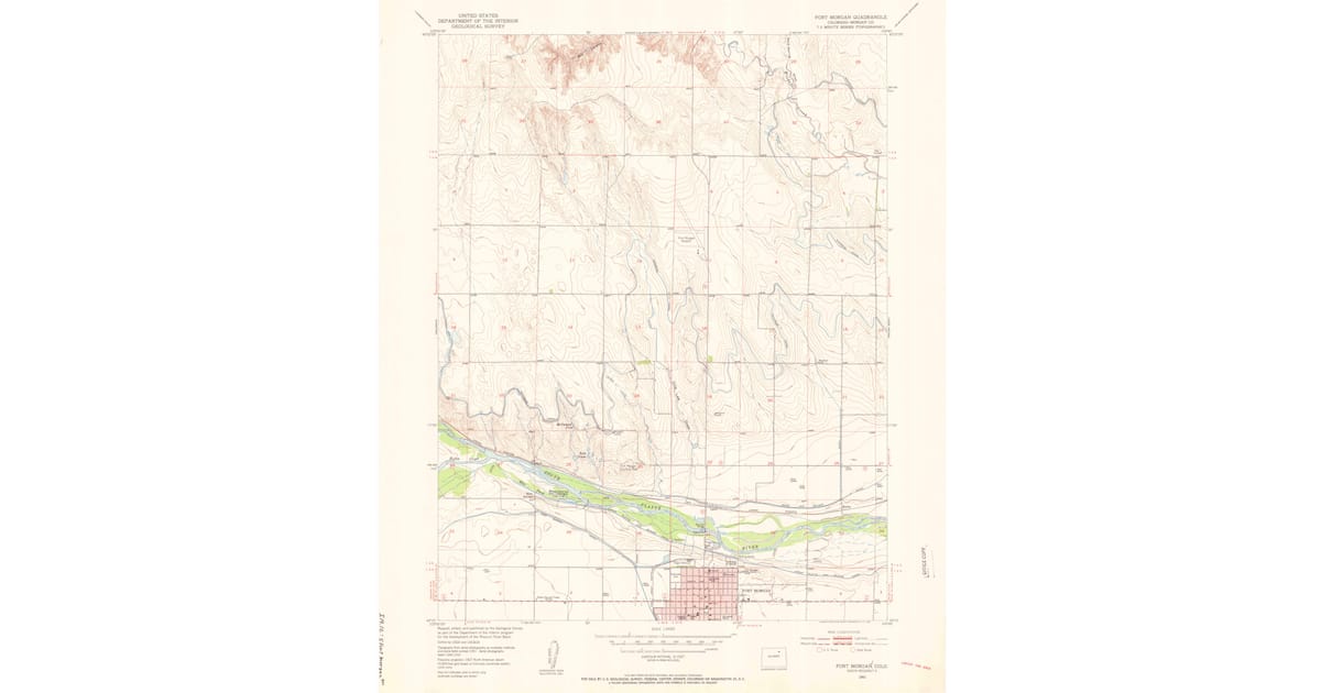 Old Maps of Fort Morgan, CO | Pastmaps