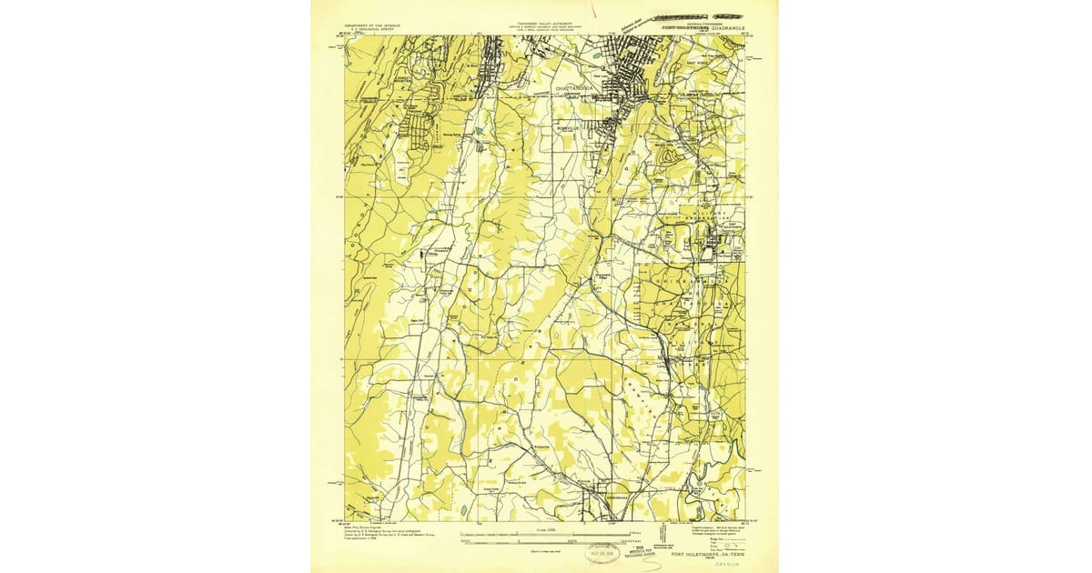 1900s (20th Century) Maps of Cannon Crossing, GA | Pastmaps