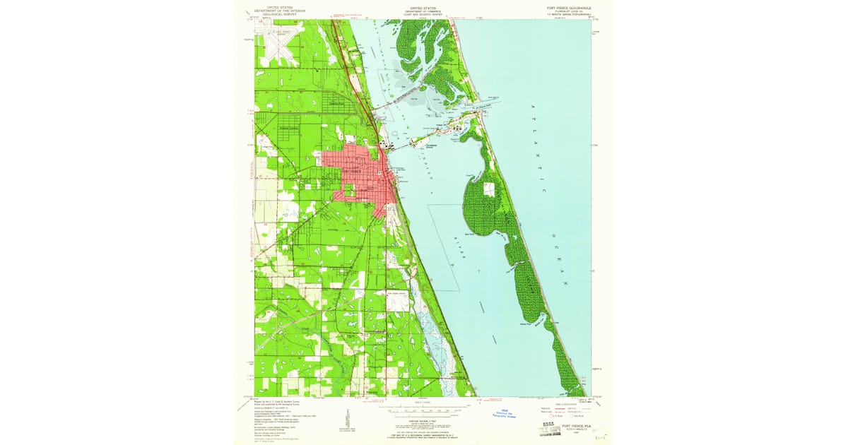 1940s Maps of Fort Pierce, FL | Pastmaps