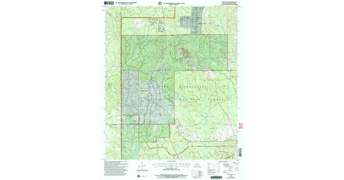 2003 Map of Fort Polk, Vernon Parish, LA — High-Res | Pastmaps
