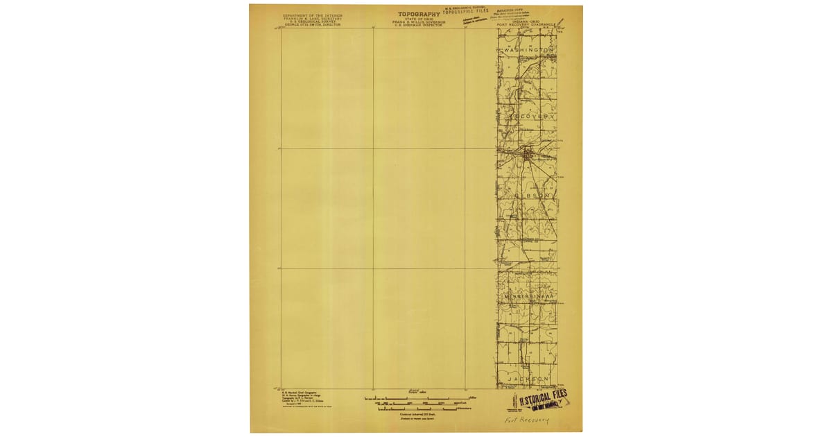 1915 Map of Fort Recovery, OH — High-Res | Pastmaps