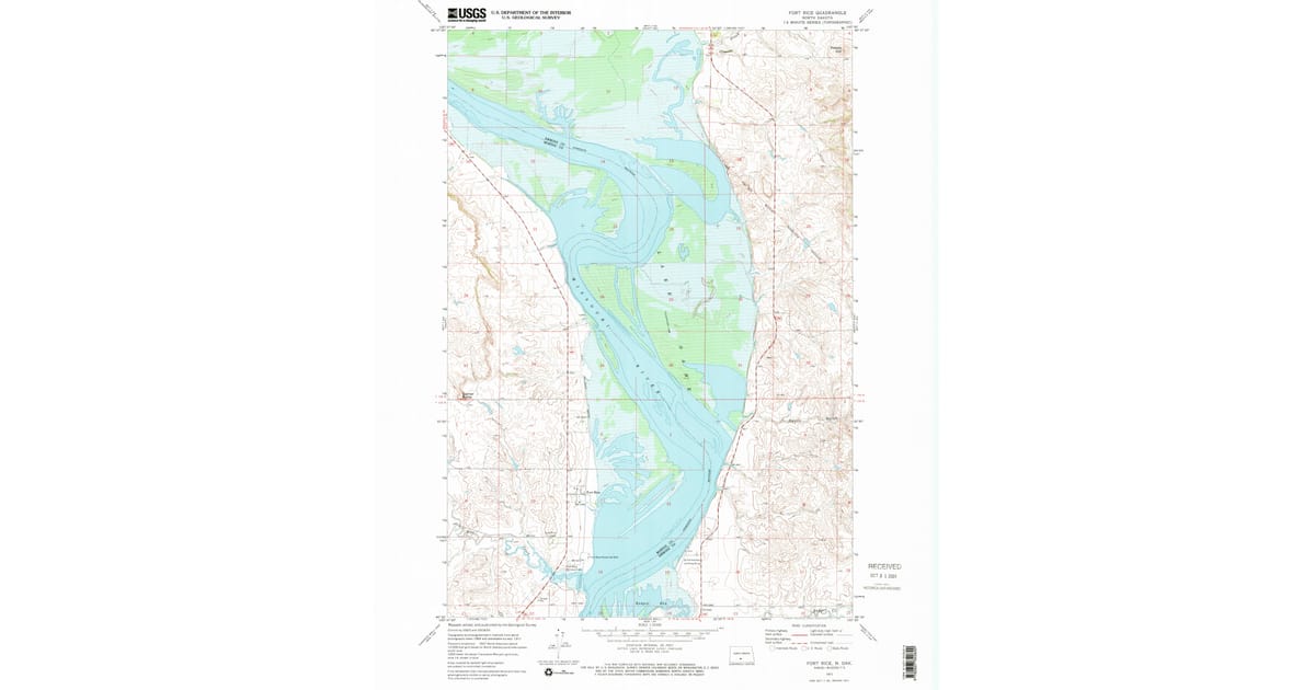 1970s Maps of Fort Rice, ND | Pastmaps