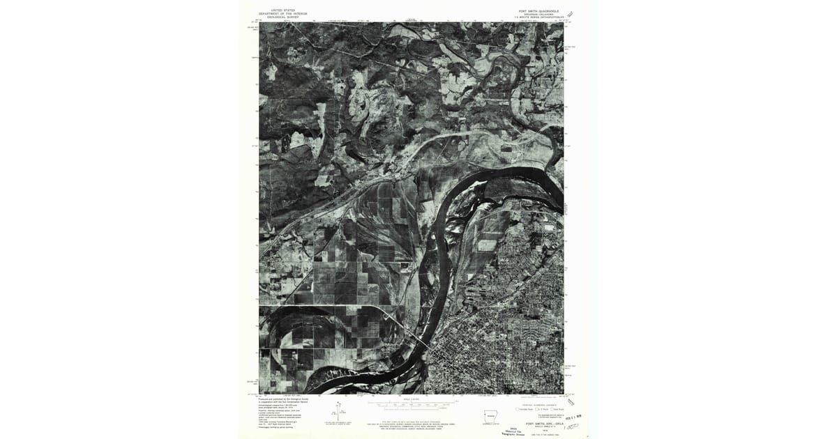 1976 Map of Fort Smith, AR — High-Res | Pastmaps