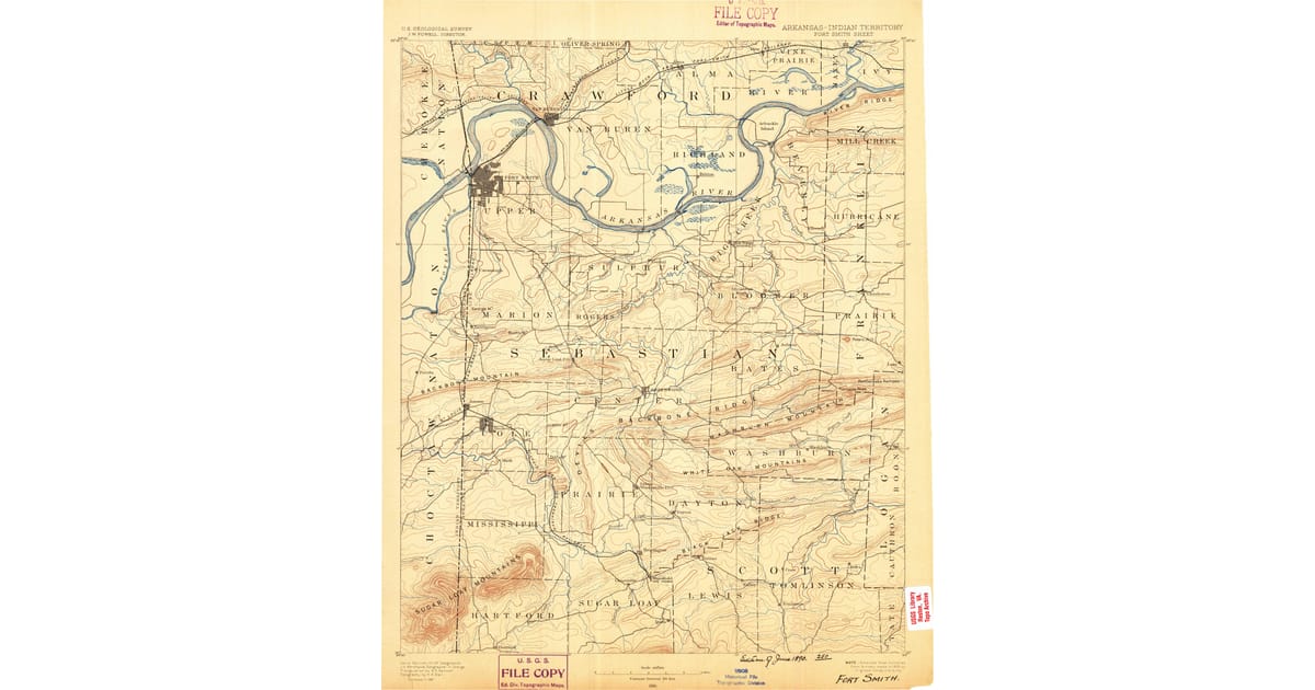1890s Maps of Pocola, OK | Pastmaps