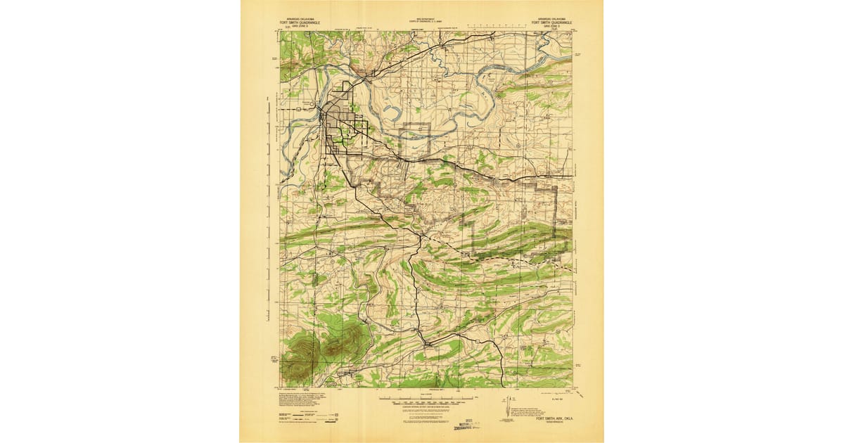 1940s Maps of Fort Smith, AR | Pastmaps